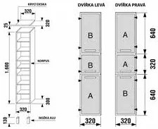 Jika CUBITO jednodílné dveře Pravé, bílý lesklý lak 4.9182.2.172.500.1