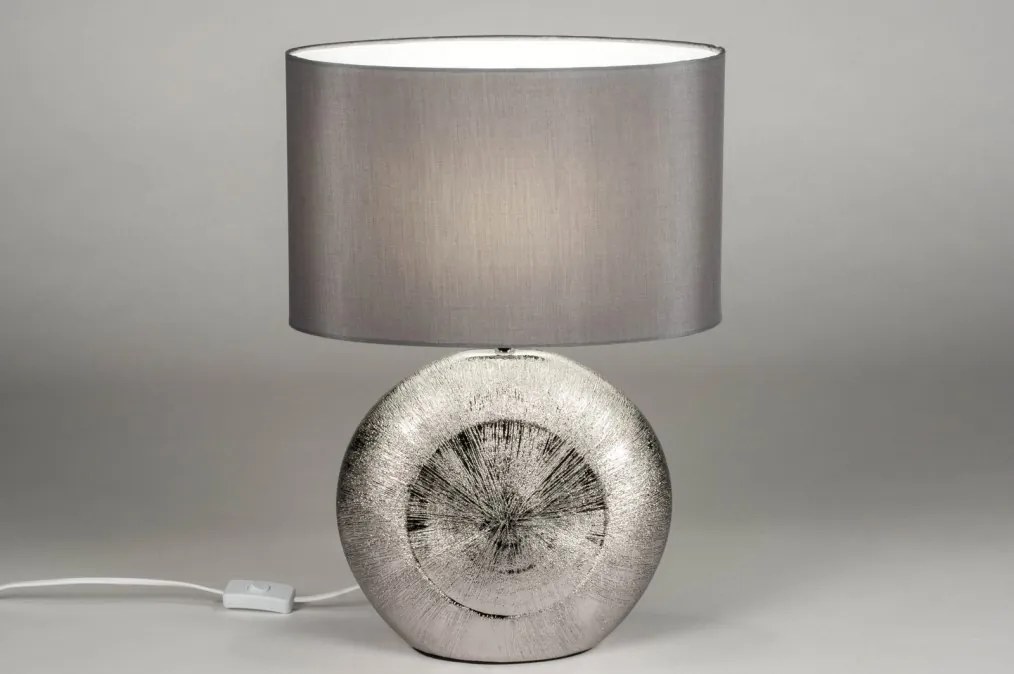 Stolní designová lampa Avrill Grey E