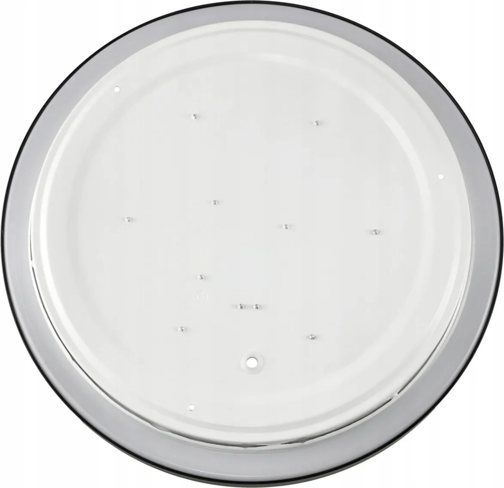 BERGE Přisazený LED stropní panel 12W 860lm Kulatý černý NW