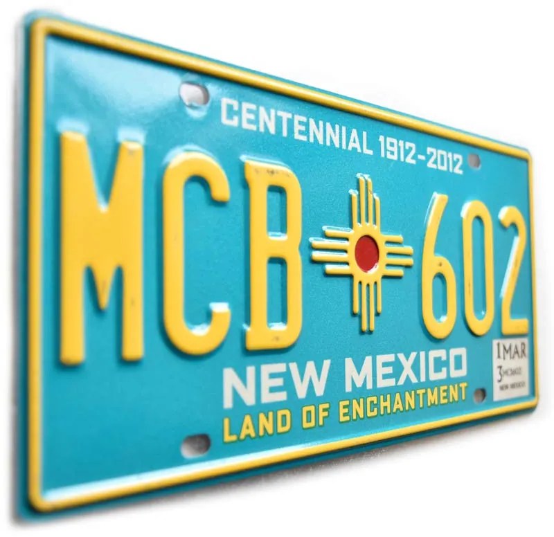 Americká SPZ New Mexico Blue MCB 602