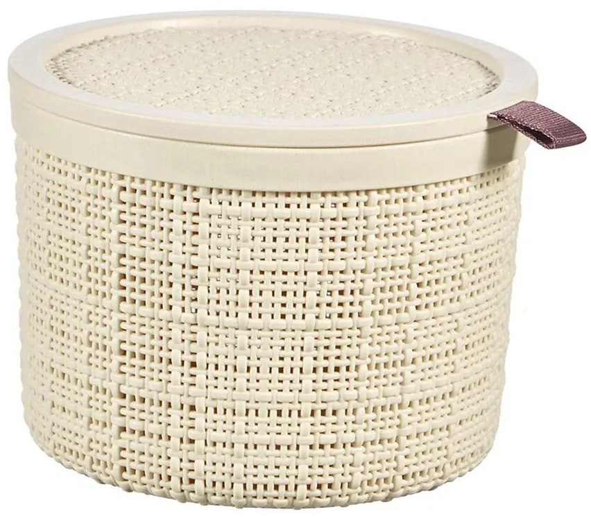 Box s víkem Jute 245374 krém 2l Curver
