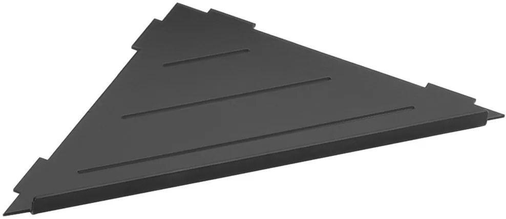 Sapho, SMART rohová police do spár 297x15x210 mm, černá mat, XJ615B