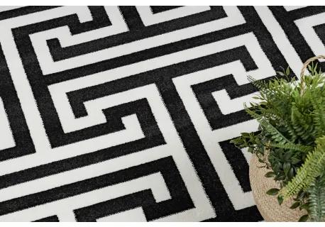 Kulatý koberec HAMPTON Crown černý velikost 160x220 cm | krásné koberce cz