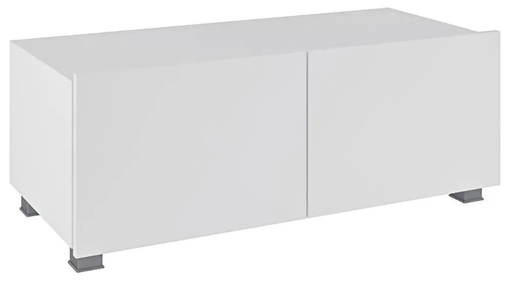Obývací stěna CALABRINI b | 200 cm | 8 dílů I1 | bílá lesk/černá lesk