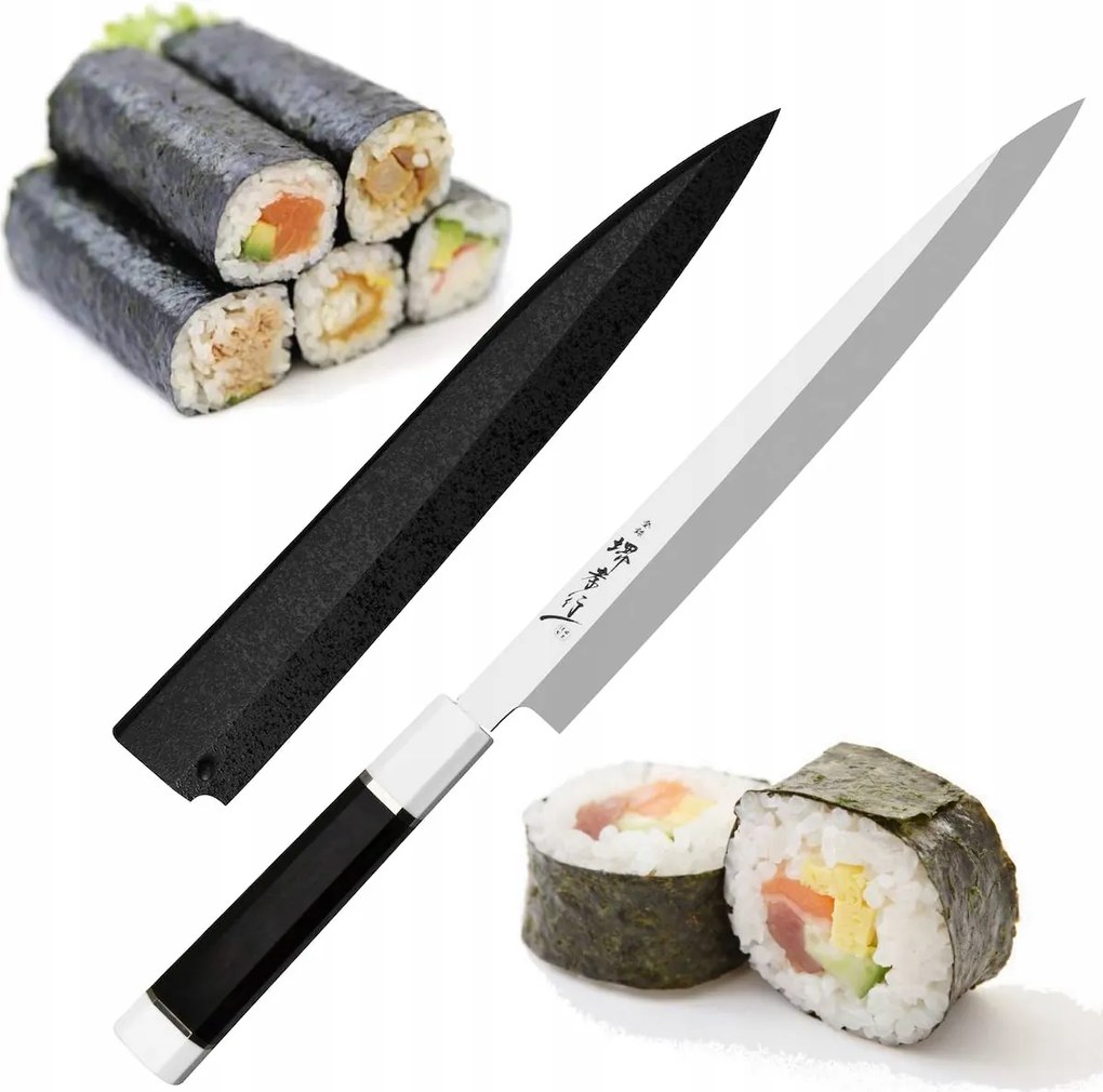 Sakai Takayuki Ginryu Honyaki Sw Japonský Nůž Yanagiba na sushi 61 Hrc 27 cm