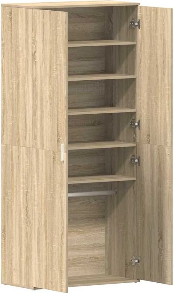 Skříň na obuv 80 x 39 x 178 cm Kompozitní dřevo Sonoma dub 3333868