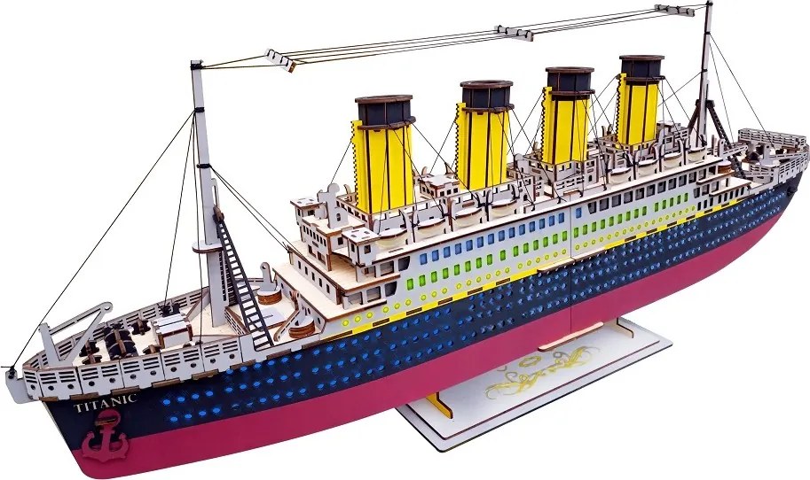 Dřevěné 3D puzzle Titanic