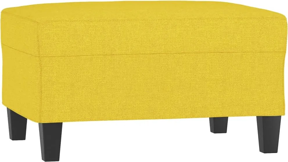 4dílná sedací souprava s polštáři světle žlutá textil 3201645