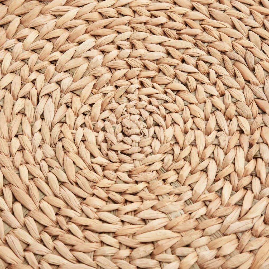 HOMCOM Taburet s úložným prostorem Taburet na nohy s úložným boxem, odnímatelné víko, slaměný ratan, khaki, Ø43x43cm| Aosom