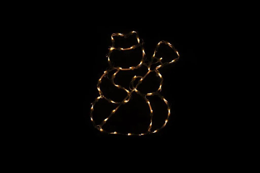 Nexos 47247 Vánoční LED dekorace do okna - SNĚHULÁK - 40 cm