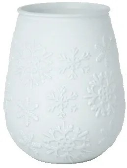 San Miguel VIDRIOS SAN MIGUEL !RECYCLED GLASS! Váza z recyklovaného skla "COPOS DE NIEVE", 0,65L bílá