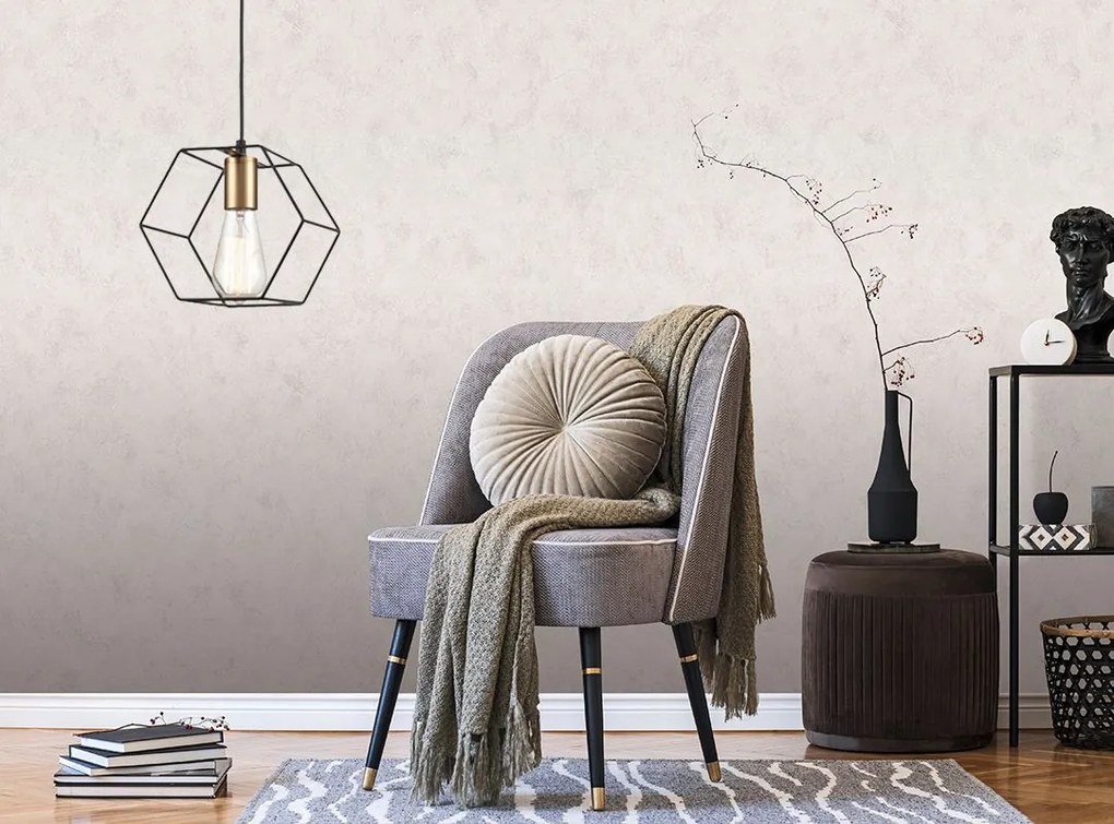 Toolight, závěsné svítidlo 1xE27 APP1131-1CP, černá-zlatá, OSW-40003