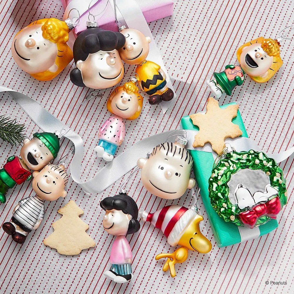 PEANUTS Skleněná ozdoba figurka Charlie Brown