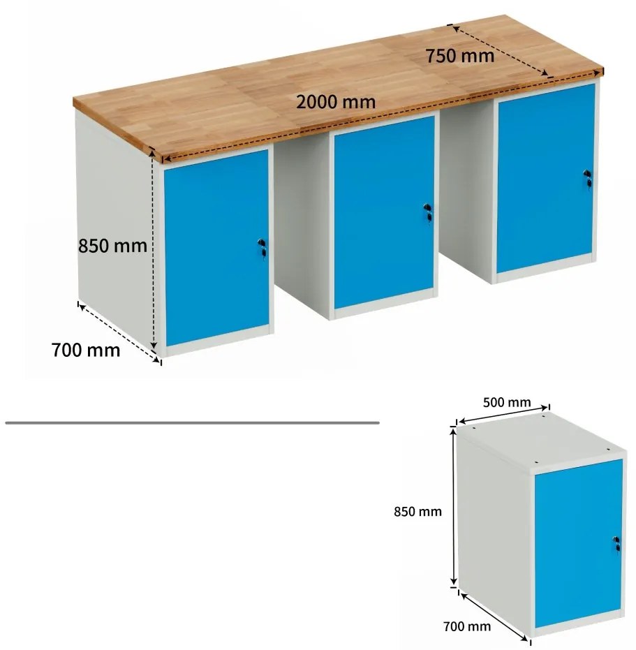 Dílenský stůl Enprag HD_20DDD