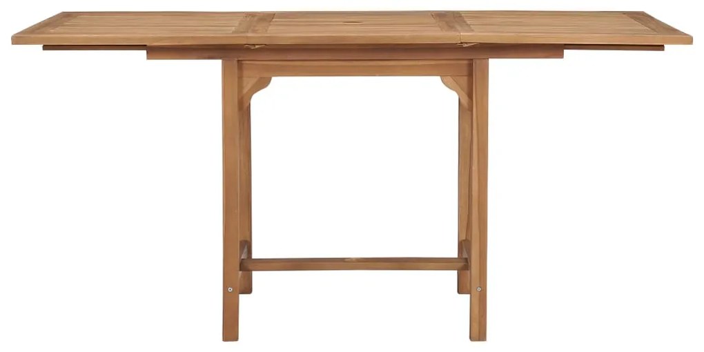 vidaXL Rozkládací zahradní stůl (110–160) x 80 x 75 cm masivní teak