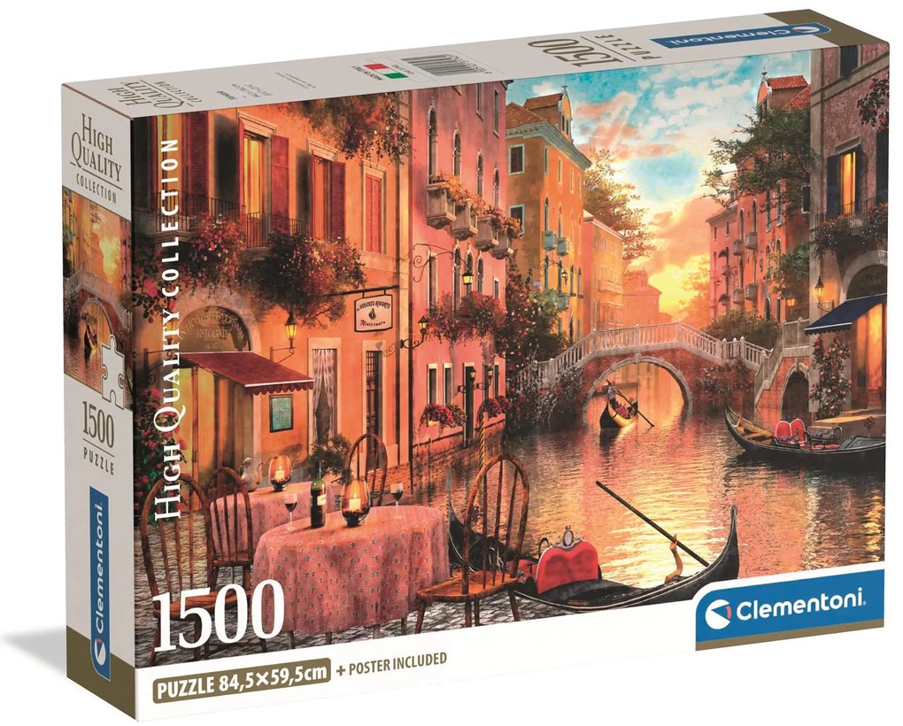 Clementoni - Puzzle 1500 Benátky