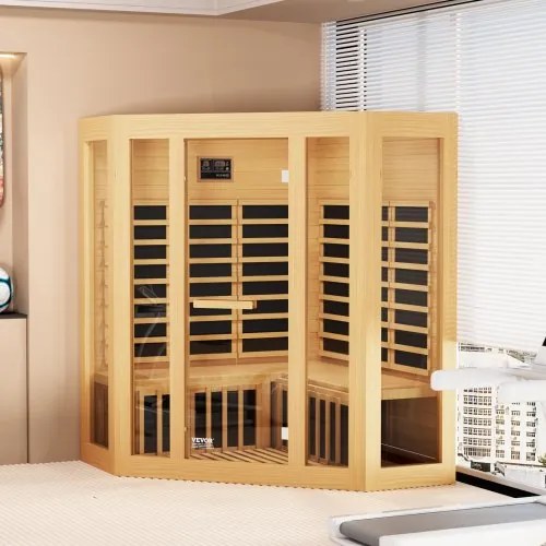 Far Infrared Wooden Sauna Room Domácnost Sauna Spa pro 3 až 4 osoby 2470 W