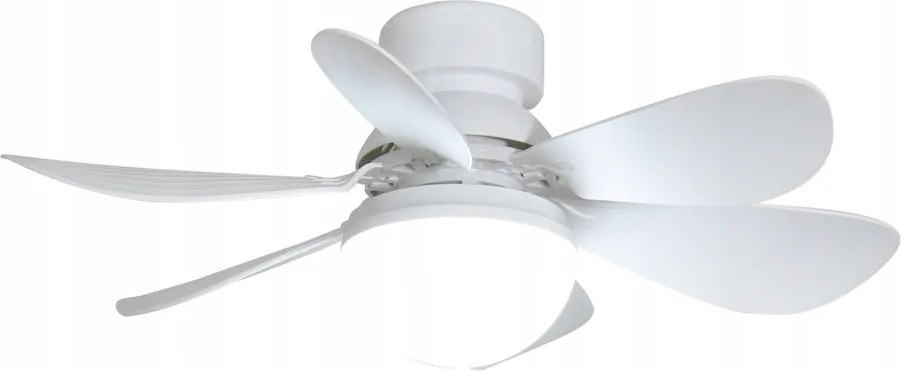 2V1 Led Žárovka 12W E27 S Větrákem 52 CM Ventilátor Stropní Svítidlo Dálkový Ovladač