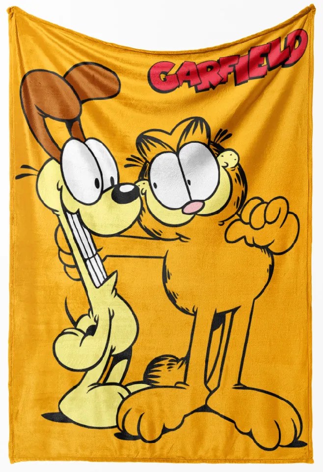 Dětská deka Garfield a kamarád Odie 150x200 cm