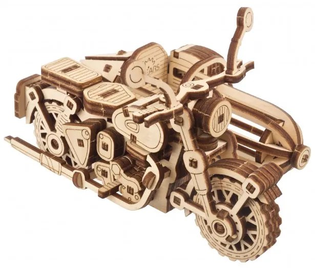 Ugears 3D dřevěné mechanické puzzle Harry Potter Hagridova létající motorka