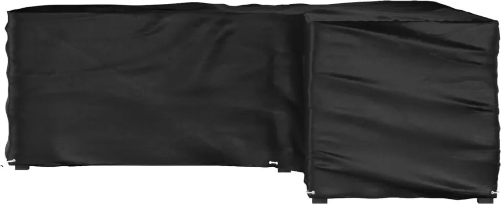 Plachta na zahradní nábytek tvar L 16 oček 285 x 285 x 90 cm 319320