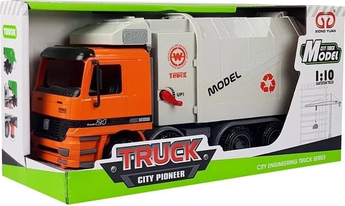LEAN Toys Popelářské auto s pohonem – popelnice