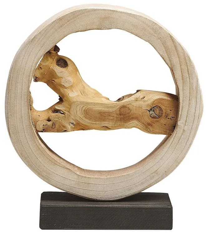 Dřevěný dekorativní předmět OCAMPO Beliani