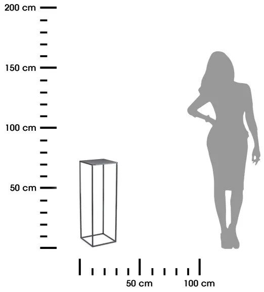 Stojan na květiny 70x24 cm antracit