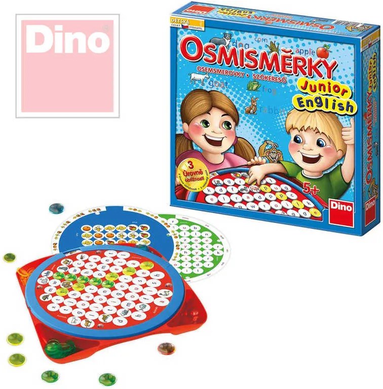 DINO Hra osmisměrky junior english CZ *SPOLEČENSKÉ HRY* dn623552