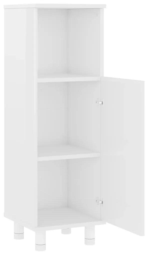 4dílná koupelnová sestava bílá vysoký lesk kompozitní dřevo,  3056904