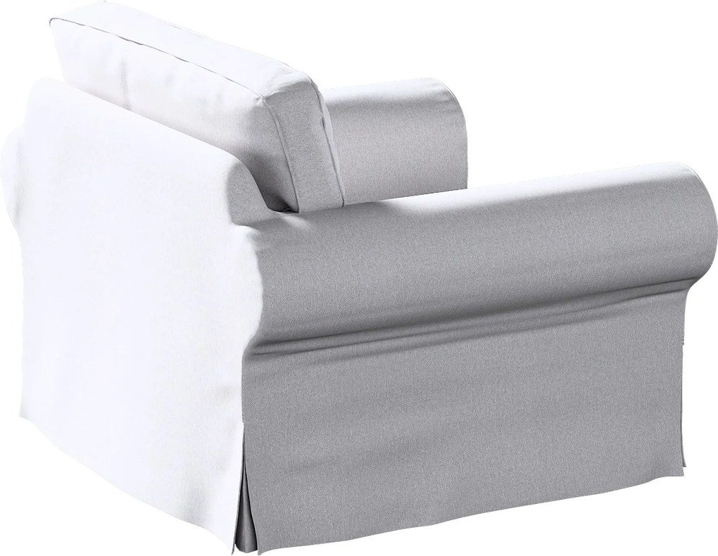 Potah na křeslo IKEA Ektorp barva šedá látka pletený vzor