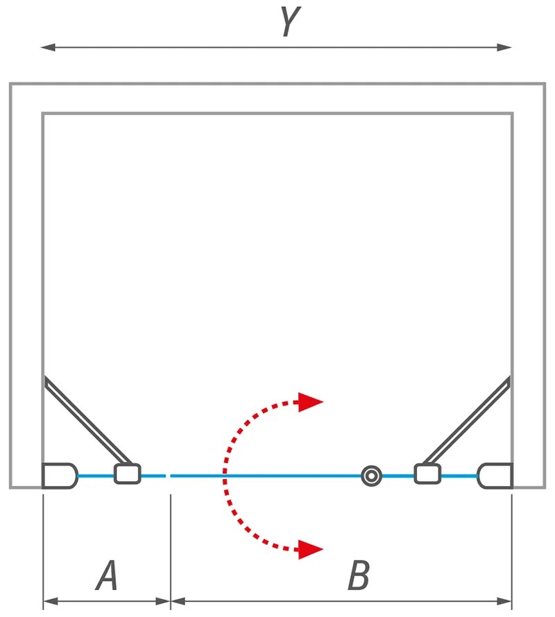 Roth Univerzální boční panel TBD pro instalaci dveří do niky Varianta: šířka: 24 cm, orientace: Uni - (TBD 240 - 744-0180000-00-02), Barva profilů a typ výplně: profily: brillant, výplň: transparent