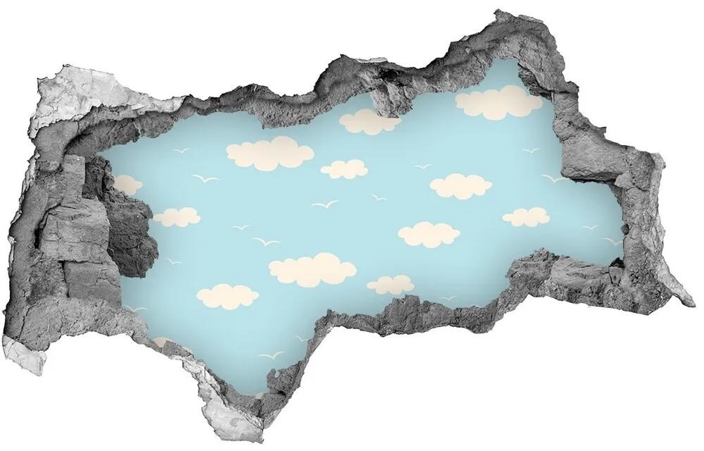 Wallmuralia Samolepící nálepka Oblaka 95x73 cm