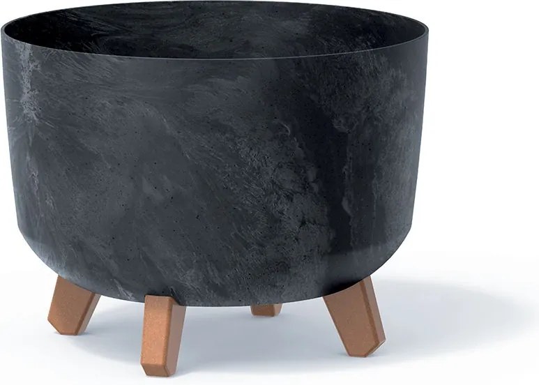 PRO Květináč GRACIA BETON EFFECT 29 cm antracit