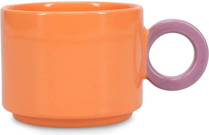 Oranžový kameninový hrnek 280 ml Lou – ONA