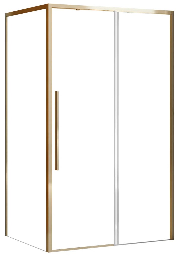 Rea Solar obdélníkový sprchový kout, gold Rozměr koutu: 100x80cm