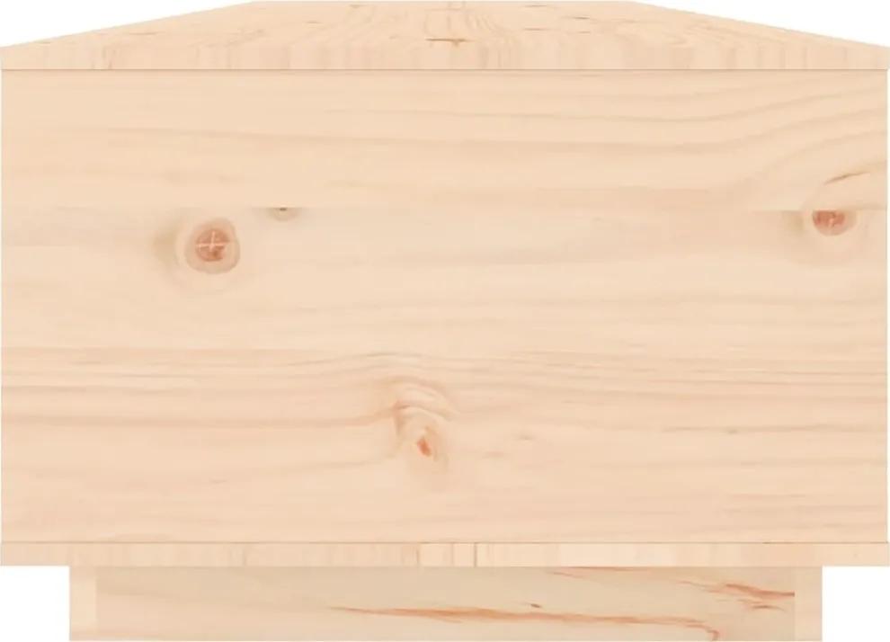 vidaXL Konferenční stolek 100x50x35 cm masivní borové dřevo [818265] Barva: Černá