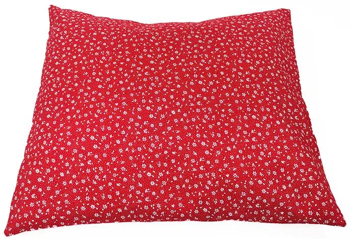 S radostí - vlastní výroba Pohankový červený polštářek s jemným vzorkem Velikost: 60 x 80 cm