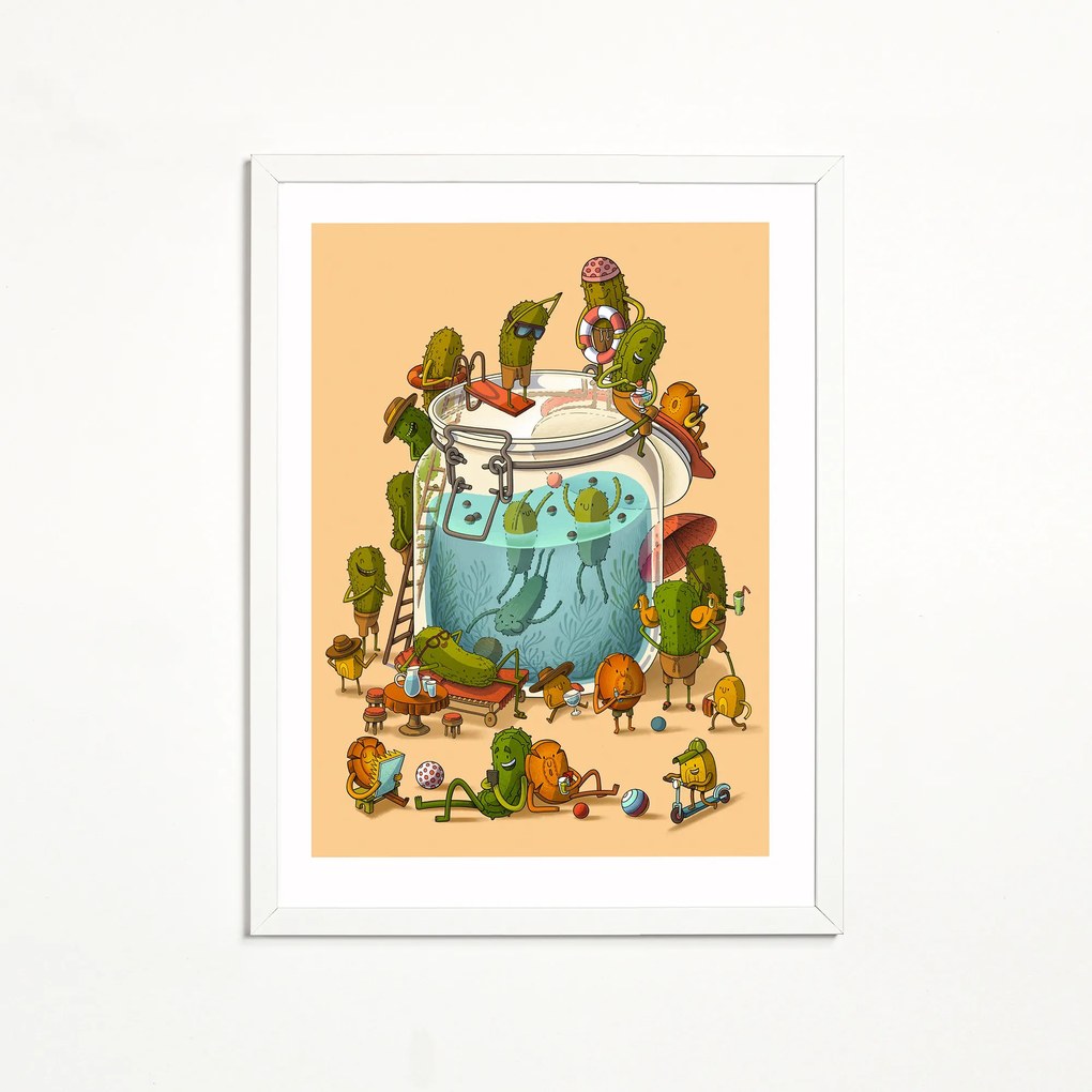 Dávid Soboň | Pickled Pool Party Rám: Bez rámu, Velikost: 60 x 40 cm