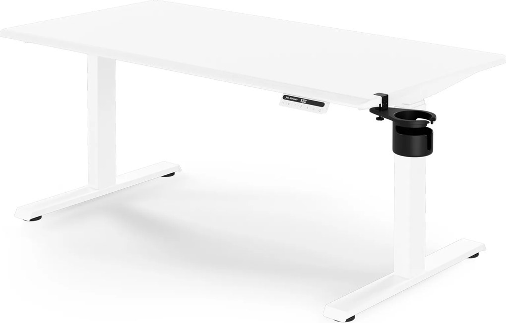Elektrický stůl s nastavitelnou výškou ergonomický bílý,1400x700 mm: ARIA