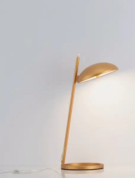 Designová stolní lampa Flute zlatá