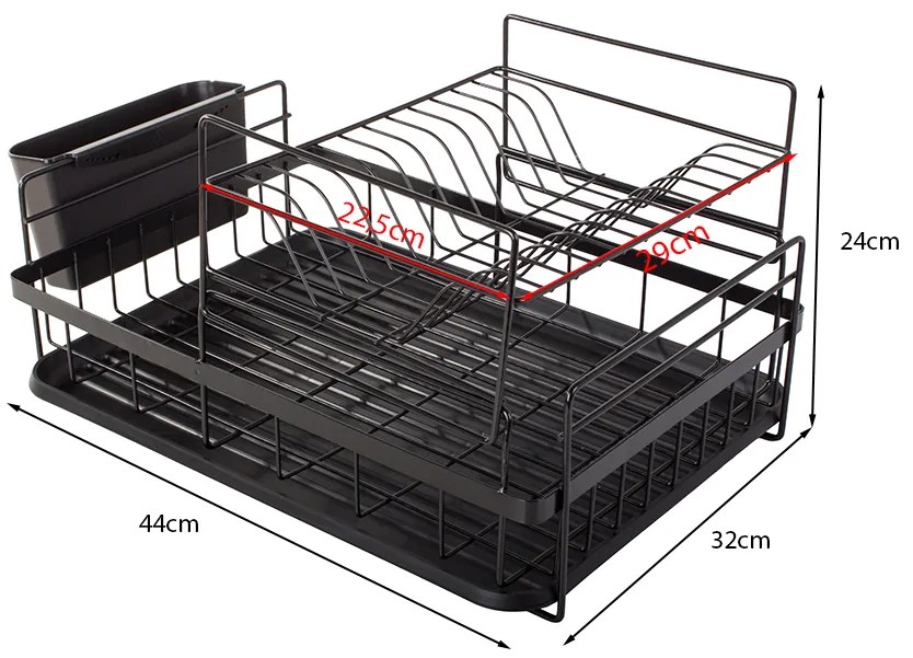 Verk Group Dvoupatrový odkapávač s vaničkou