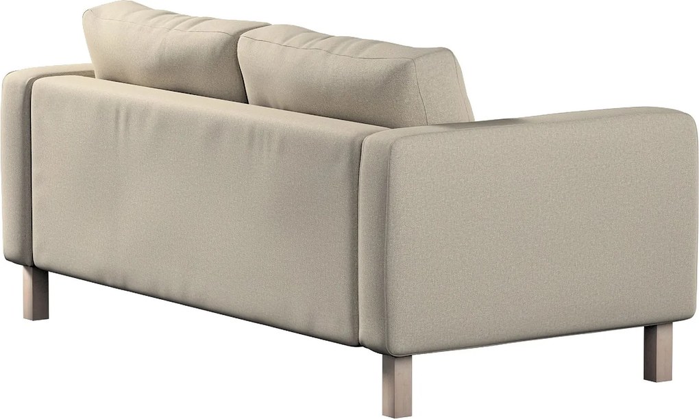 Potah na pohovku IKEA Karlstad 2-místná, nerozkládací, krátký barva béžová látka pletený vzor