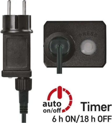 Vánoční osvětlení EMOS D4CC02 ZY1905 LED řetěz krápníky 5m studená bílá ovladač programy