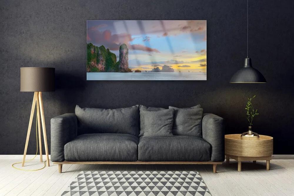 Plexisklo-obraz Moře Hory Krajina 120x60 cm
