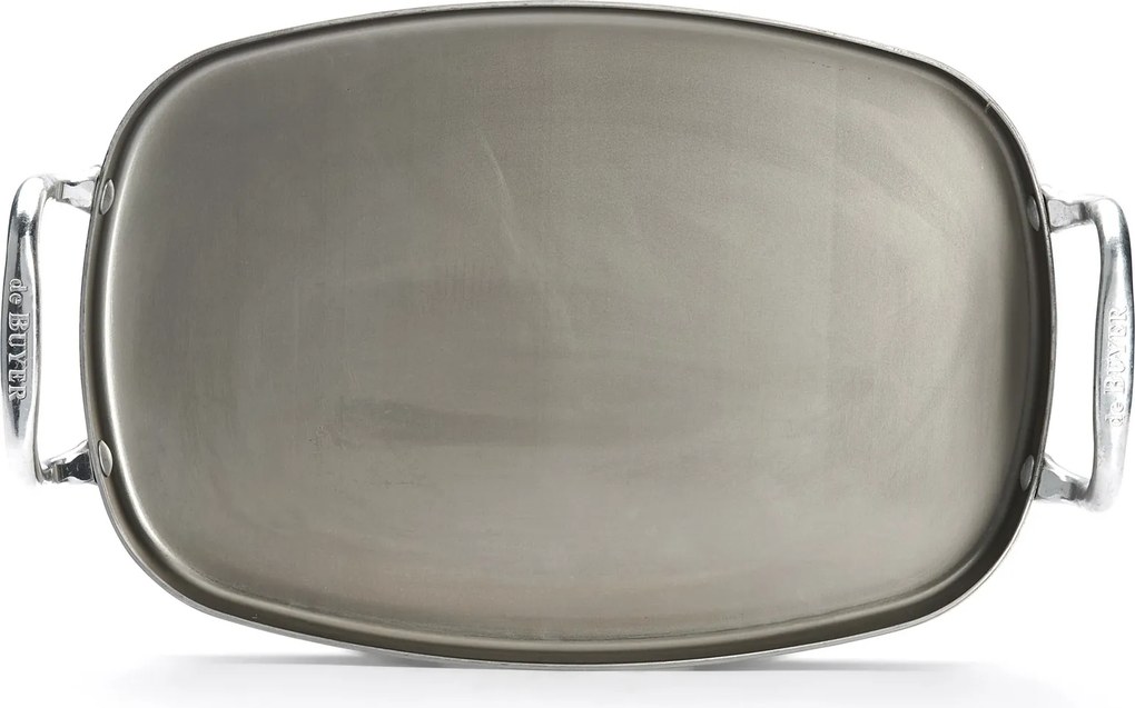 Oválná pánev ke grilování Plancha de Buyer MINERAL B 38x26cm hladká