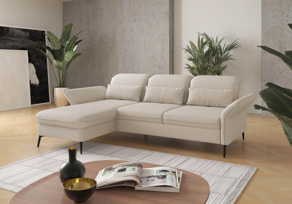XXXLutz ROHOVÁ SEDAČKA, textil, krémová Sit & More - Sedací soupravy - 000144011866
