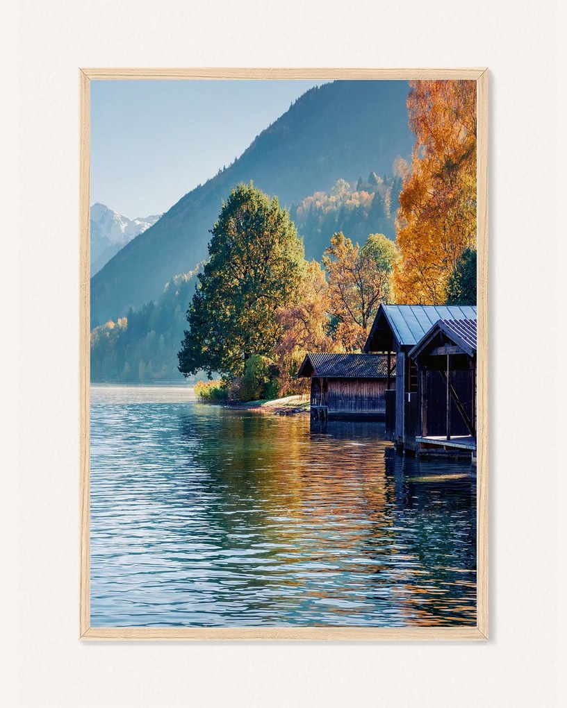 Oboustranný plakát Tichá Chatka / Podzimní Les | 30 x 42 cm | DP351313