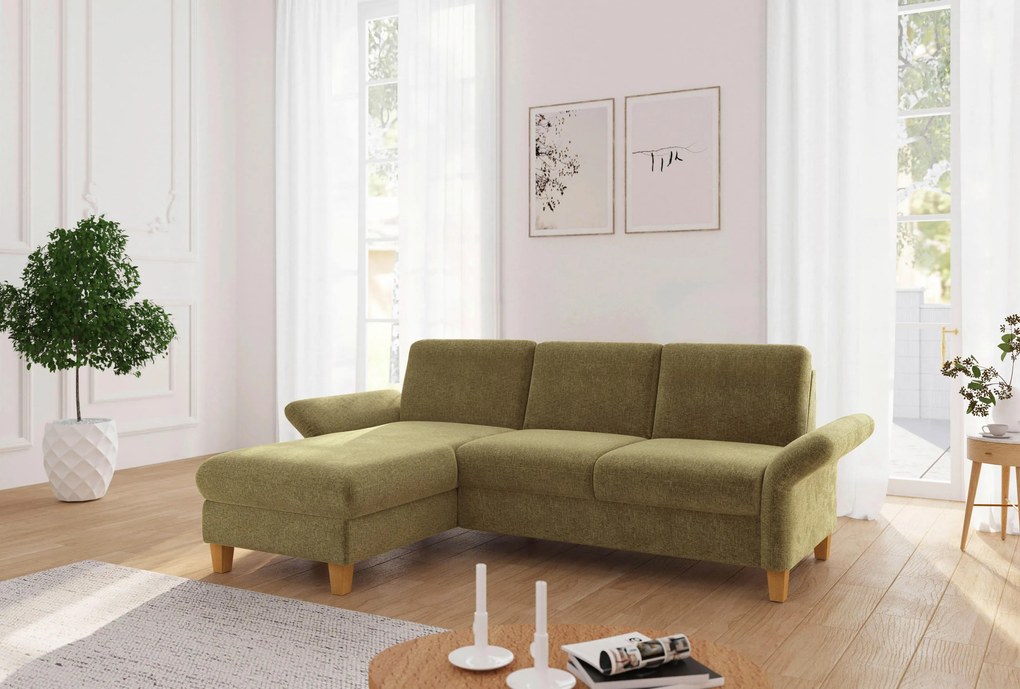XXXLutz ROHOVÁ SEDAČKA, textil, olivově zelená Sit & More - Sedací soupravy - 000144016124