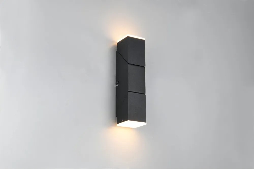 Matně černé LED nástěnné svítidlo Raglan – Trio
